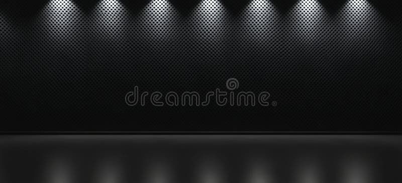 Dark Modern Perforated Metal Background Texture Studio Lighting Elegant ...