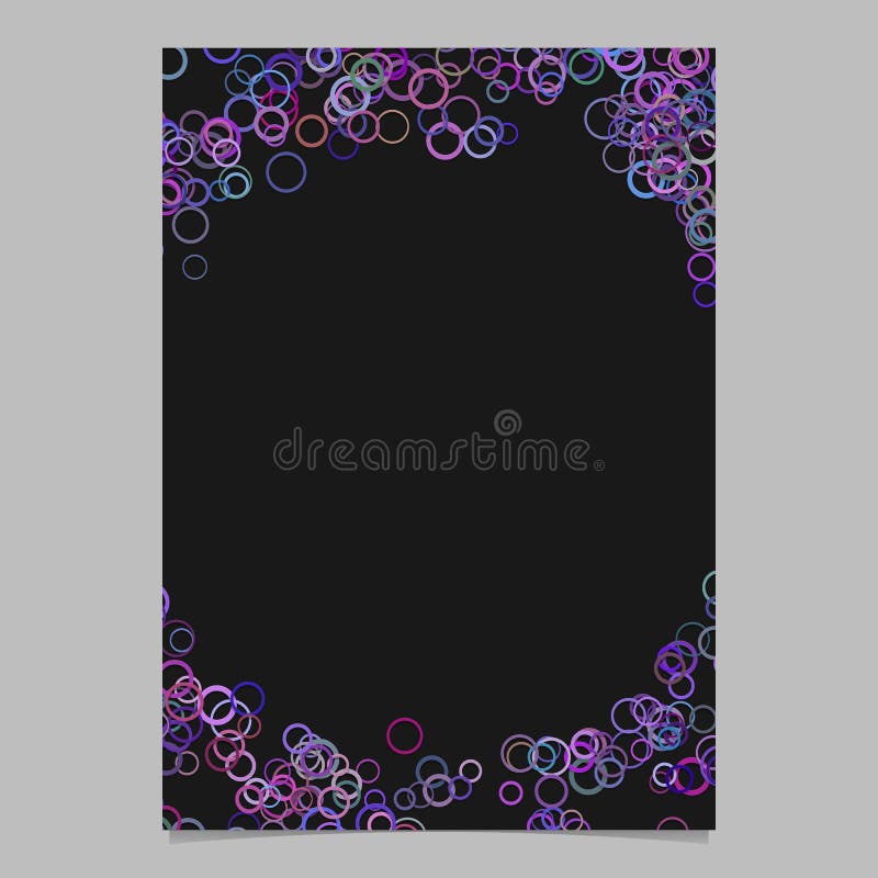 Dark Modern Random Circle Pattern Page Background Template - Vector ...