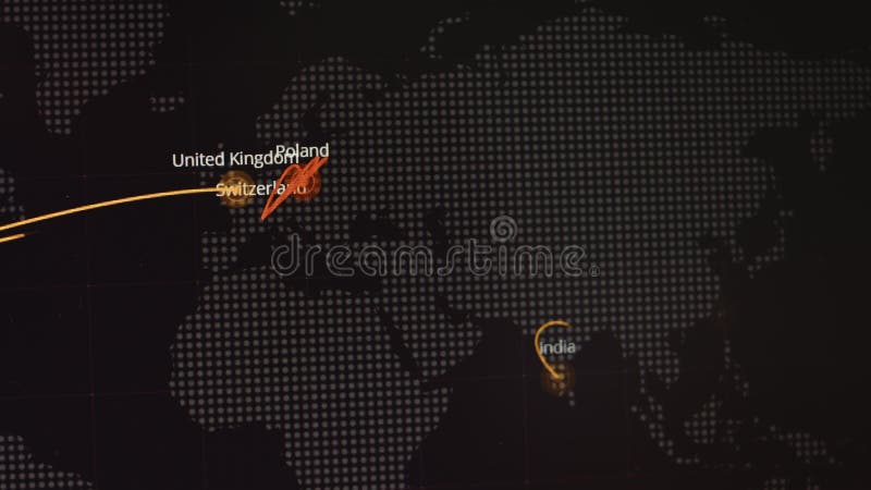 Dark Monitoring Software Mockup with World Map Updating in Real Time ... Dark Monitoring Software Mockup with World Map Updating in Real Time ...