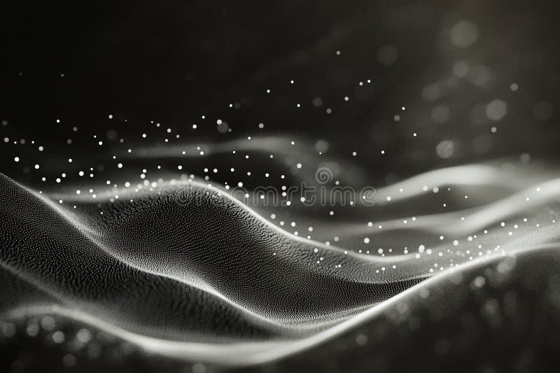 Dark Monochromatic Connected Dots or Digital Particles Waves ...