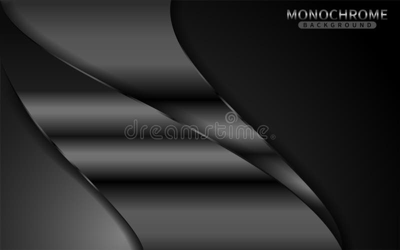 Dark Monochrome Background with Shinny Lines Combination Stock Vector ...