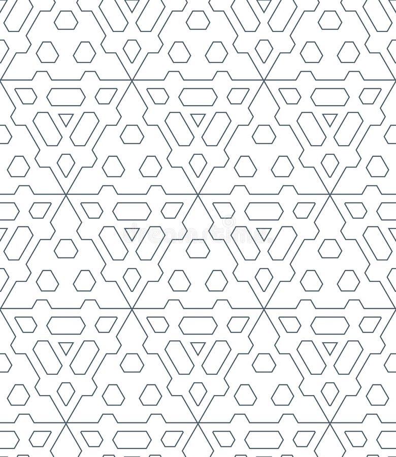 Abstract Outline Seamless Pattern Stock Vector - Illustration of ...