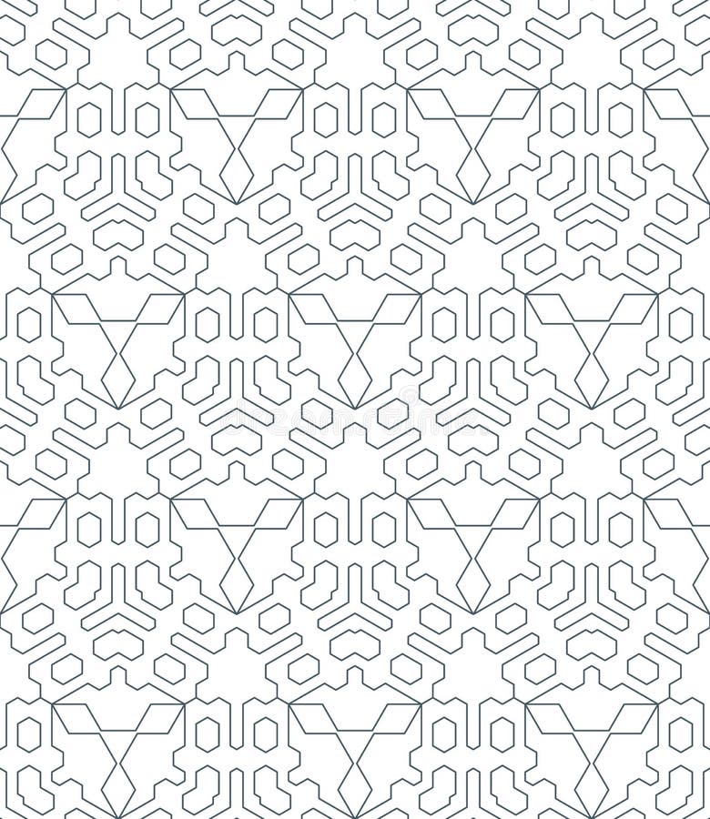 Abstract Outline Seamless Pattern Stock Vector - Illustration of ...