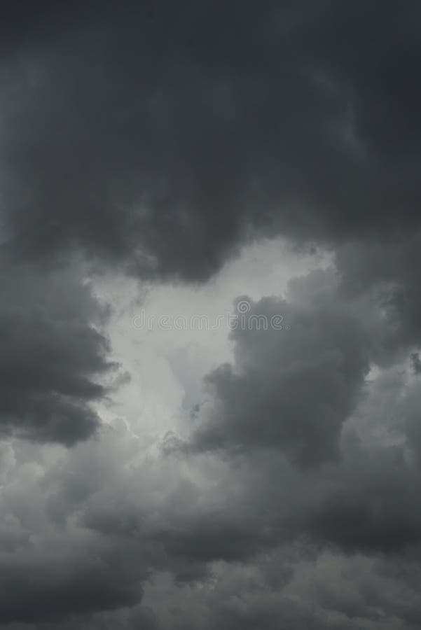 Dark Monsoon Clouds Seen from the Ground Stock Image - Image of heaven ...