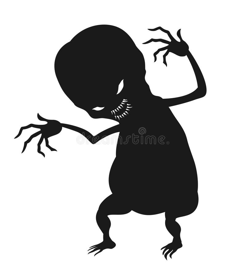 Dark monster draw stock vector. Illustration of darkness - 211127237