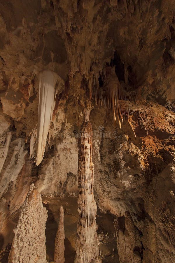 Interior Shot of a Natural Underground Cave Stock Photo - Image of ...