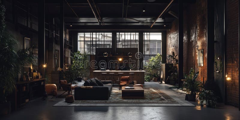 A Dark Moody Warehouse Converted into a High-End Loft for Urban ...
