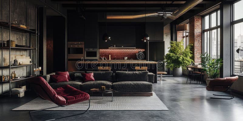 A Dark Moody Warehouse Converted into a High-End Loft for Urban ...