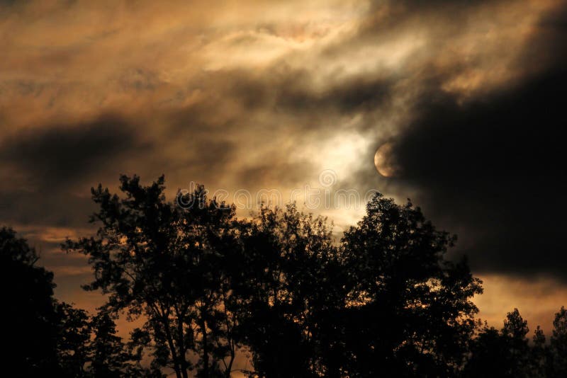 Dark morning sky stock photo. Image of nature, peace - 79016248