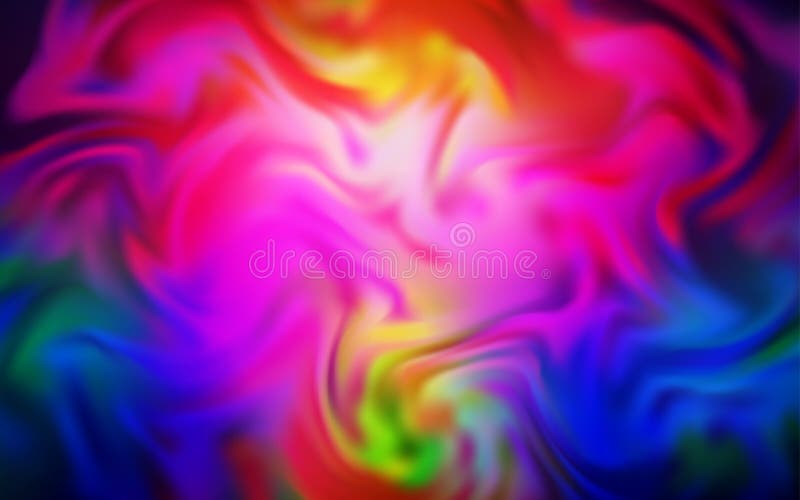 Dark Multicolor Vector Blurred Pattern. Stock Vector - Illustration of ...