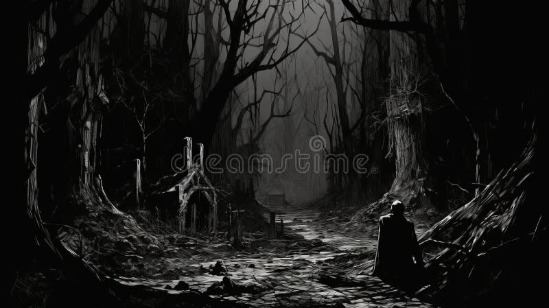 Dark and Mysterious Animation Artwork by Bernie Wrightson Stock ...