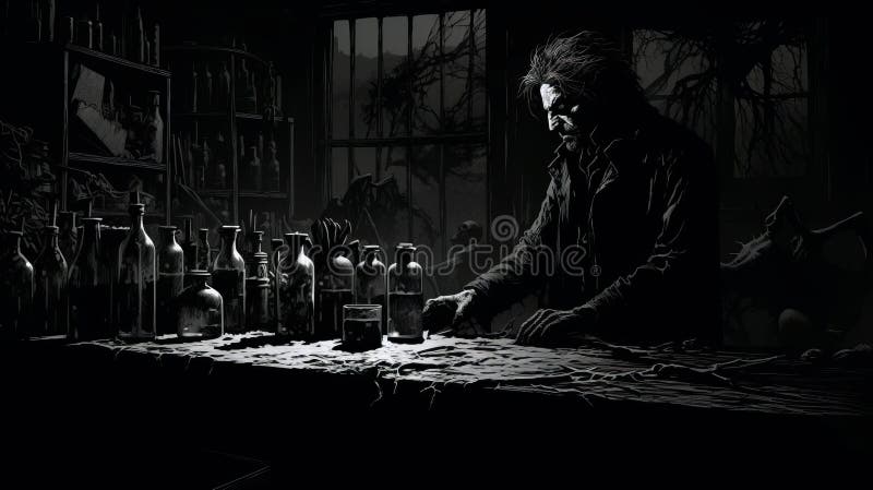 Dark and Mysterious Animation Artwork by Bernie Wrightson Stock ...