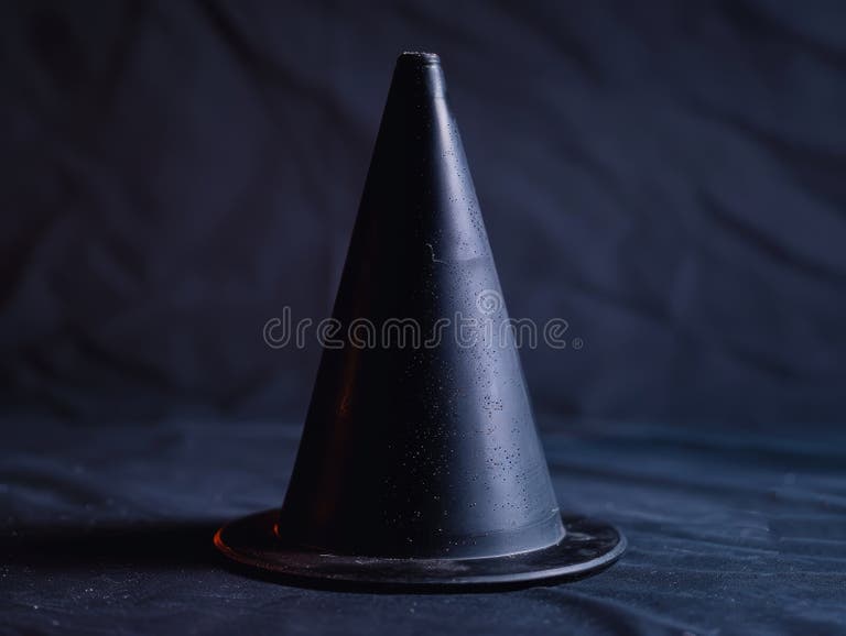 Dark Mysterious Cone-shaped Object Stock Illustration - Illustration of ...