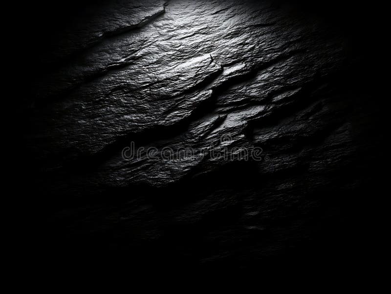Dark Mysterious Rock Surface Texture Background Dramatic Monochromatic ...