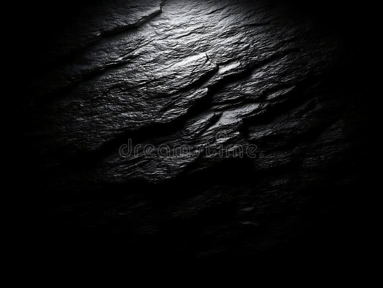 Dark Mysterious Rock Surface Texture Background Dramatic Monochromatic ...