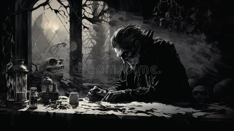 Dark and Mysterious Tragedy Artwork by Bernie Wrightson Stock ...