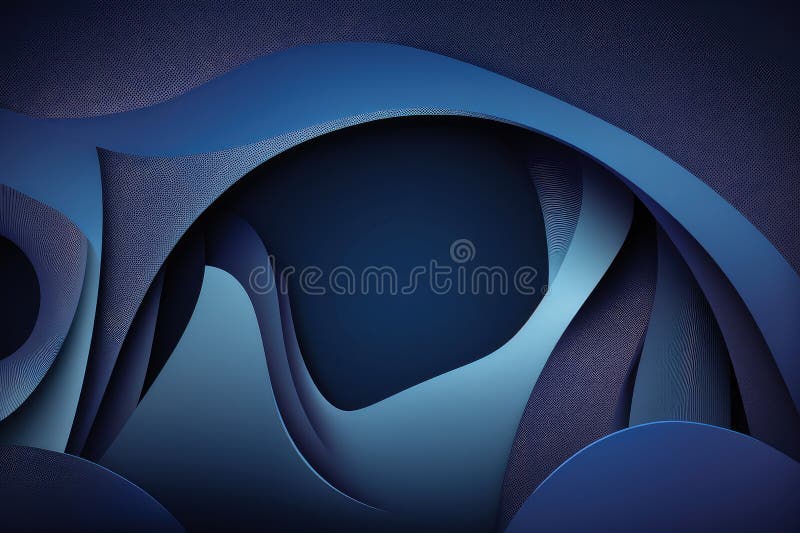 Dark Navy Blue Abstract Gradient Background with Overlapping Shapes ...