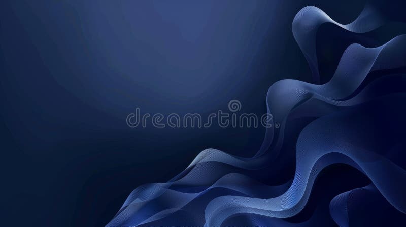 Dark Navy Blue Gradient Banner Background for Corporate Use Generative ...