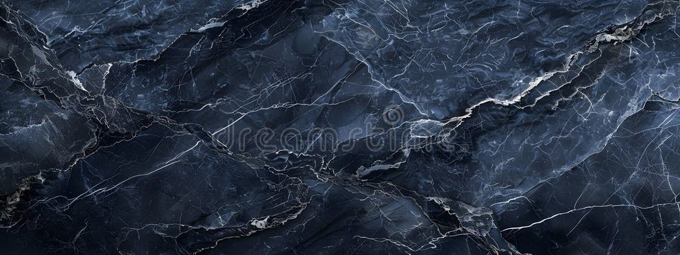 Dark Navy Blue Marble Texture with Veins Stock Illustration ...