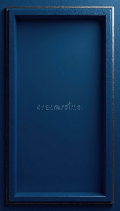 Dark Navy Blue Rectangular Frame, Blank, Clean Lines , Border ...