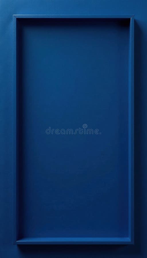 Dark Navy Blue Rectangular Frame, Blank, Clean Lines , Minimal, Artwork ...