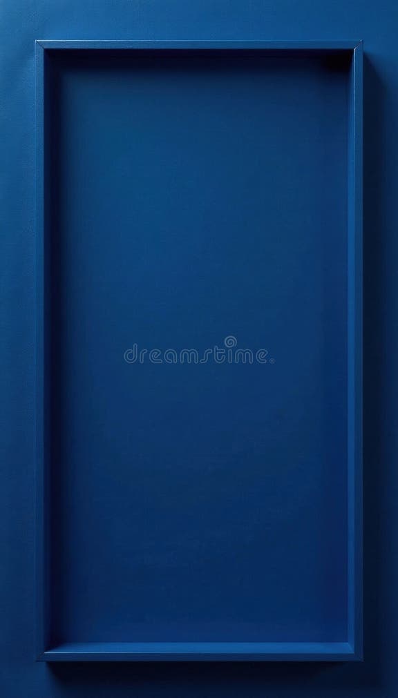 Dark Navy Blue Rectangular Frame, Blank, Clean Lines , Minimal, Artwork ...