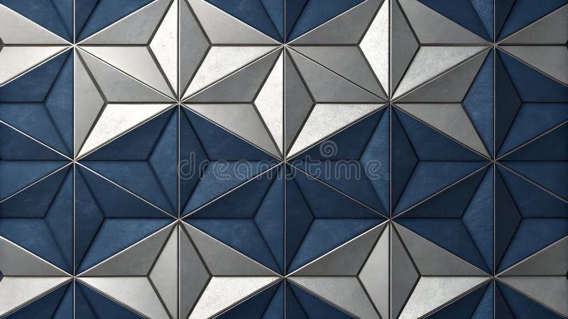 Dark Navy Blue and Silver Abstract Geometric Background Stock ...