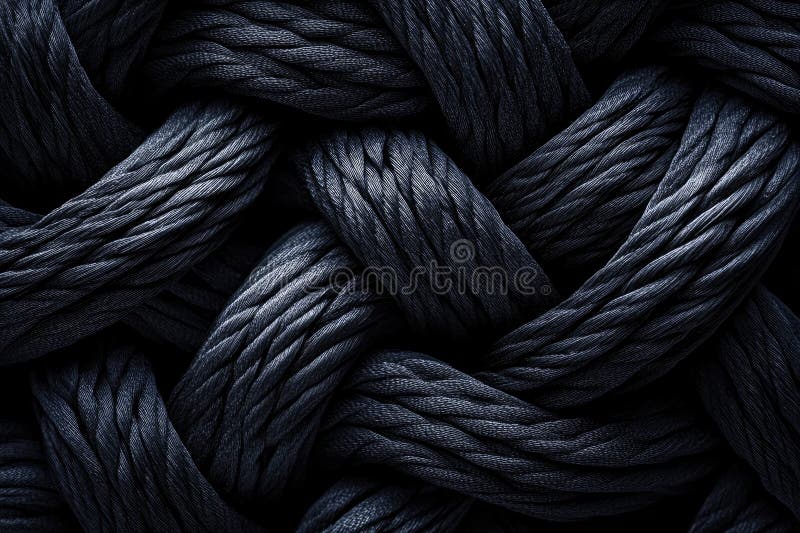 Dark Interwoven Ropes stock illustration. Illustration of intricate ...