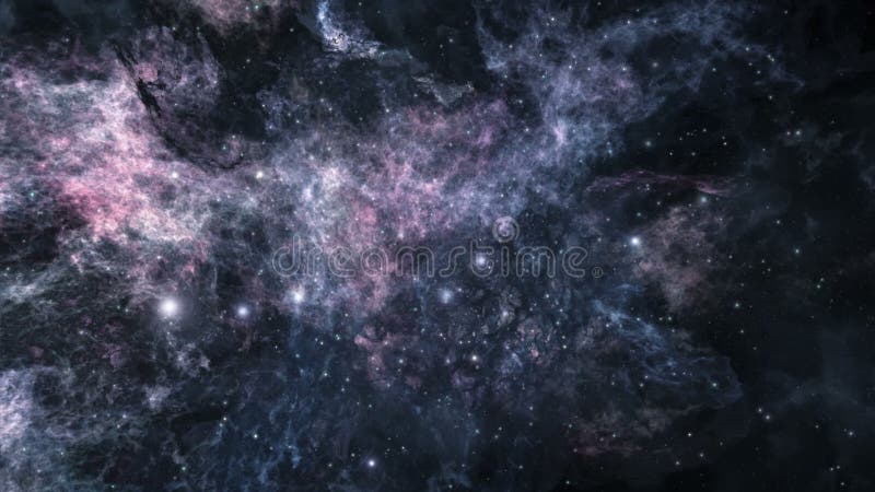 Dark Nebula Loopable Rotation Stock Footage - Video of seamless, black ...
