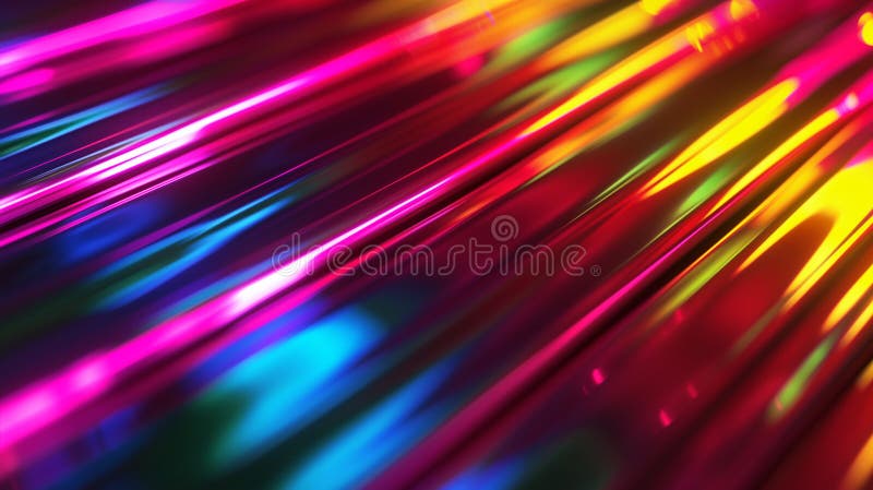 Dark Neon Prismatic Lines. AI Generated. Stock Illustration ... Dark Neon Prismatic Lines. AI Generated. Stock Illustration ...