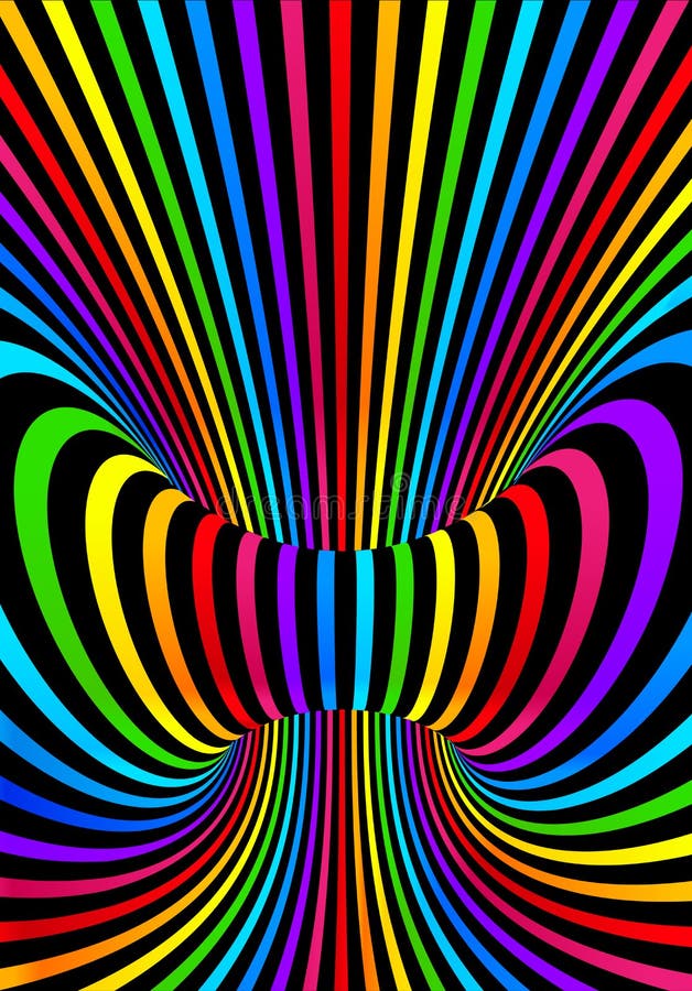 Neon Rainbow Waves Vector Background Stock Vector - Illustration of ...