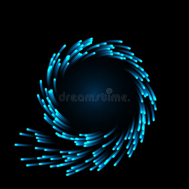 Dark neon vortex stock illustration. Illustration of glow - 119172690