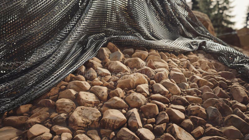 Dark Netting Over Brown Rocks, Texture Background Good Resolution Stock ...
