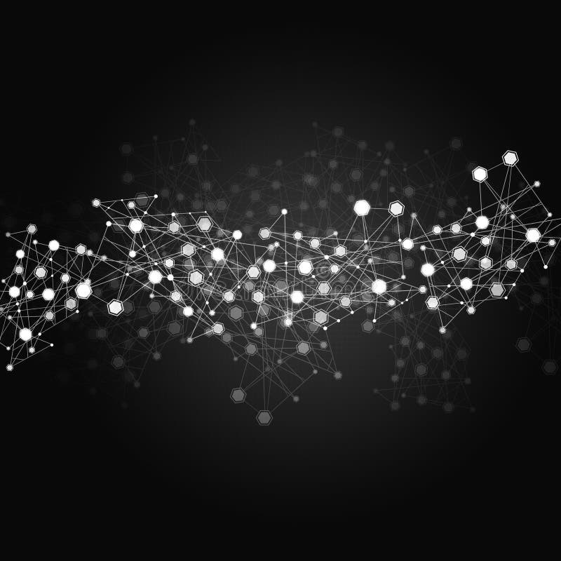 Dark Network stock vector. Illustration of cyan, network - 27342380