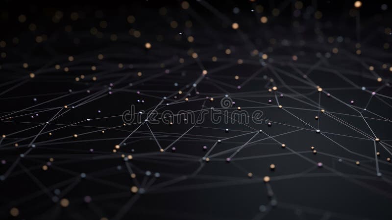 Dark Neural Network of Connections, Cyberspace Technology Generative Ai ...