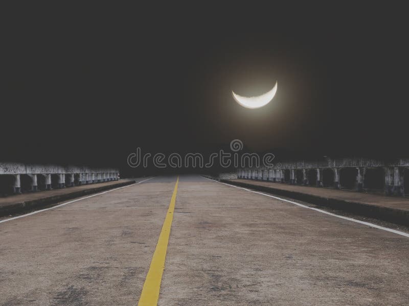 Dark Night Covered the Streets, but There Was Still the Moonlight To ...