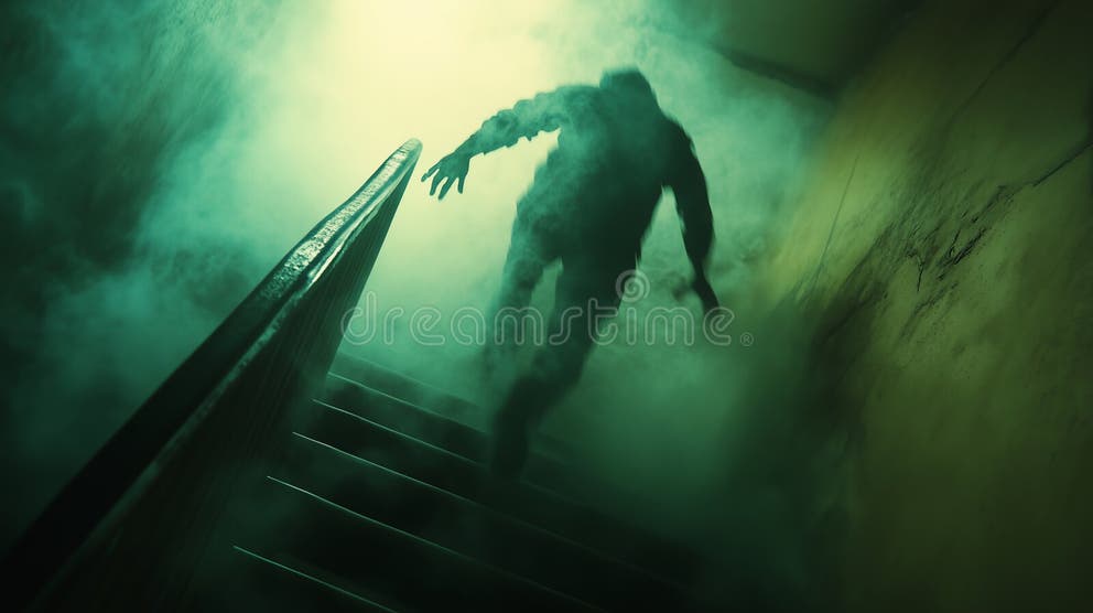 Scary Dark Nightmare Horror Creature Stock Illustration - Illustration ...