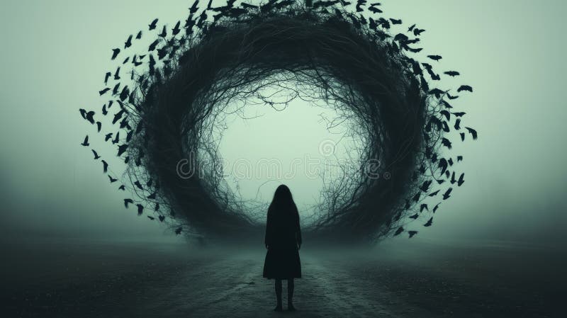 Scary Dark Nightmare Horror Creature Stock Illustration - Illustration ...