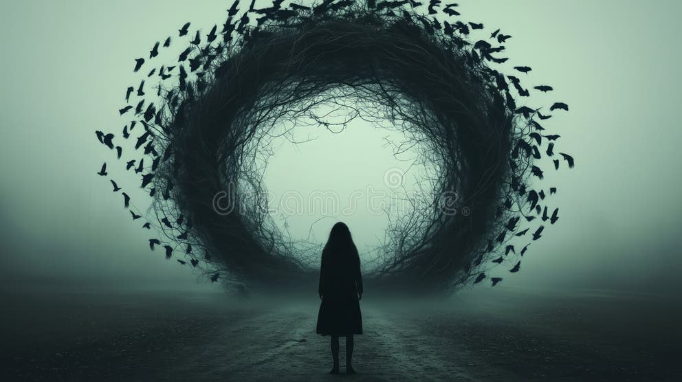 Scary Dark Nightmare Horror Creature Stock Illustration - Illustration ...