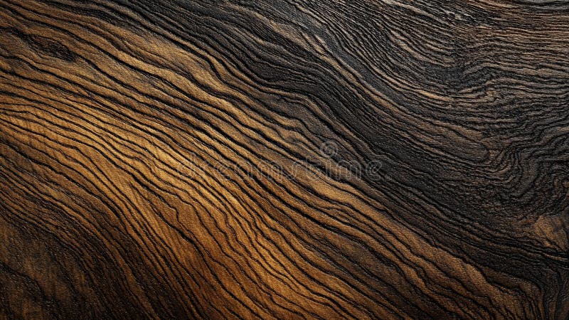 Dark Oak Wood Grain with a Deep, Rich Color and Visible, Intricate ...