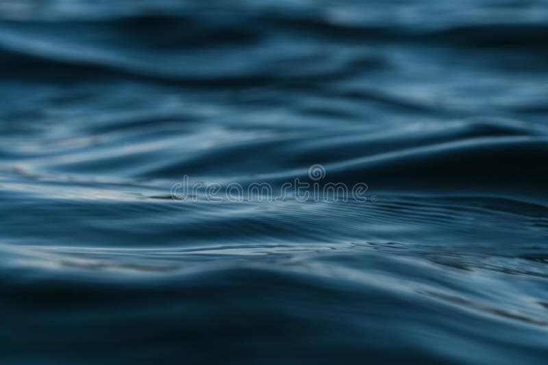 Dark Ocean Surface with Wind Waves Stock Photo - Image of summer, dark ...