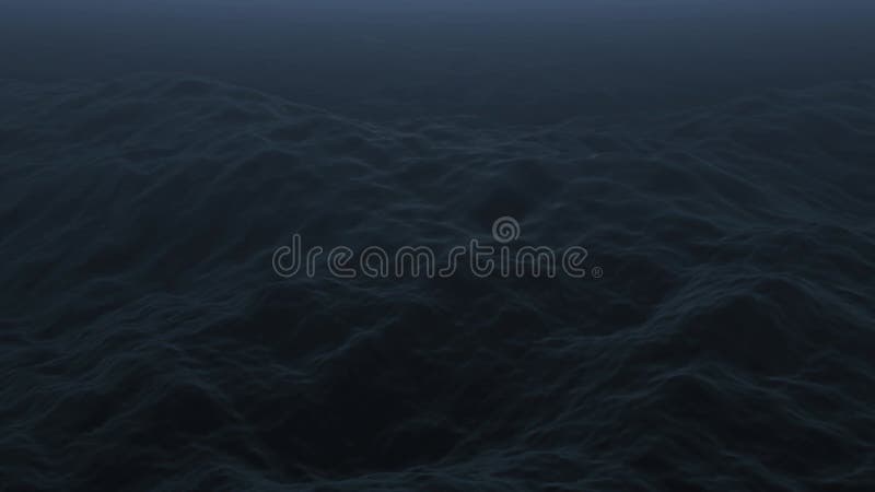 Dark Ocean Waves Undulate and Flow Stock Footage - Video of mysterious ...