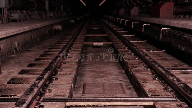 Dark Old Abandoned Metro Subway Tunnel Stock Illustration ...