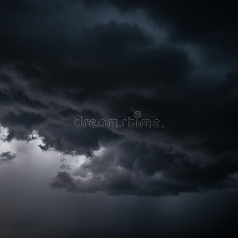 Dark, Ominous Clouds Dominate the Sky, Casting a Foreboding Atmosphere ...