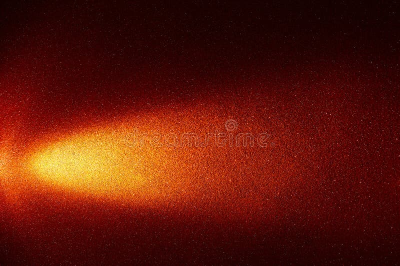 On a Dark Orange Background, a Horizontal Orange Gradient Beam of Light ...