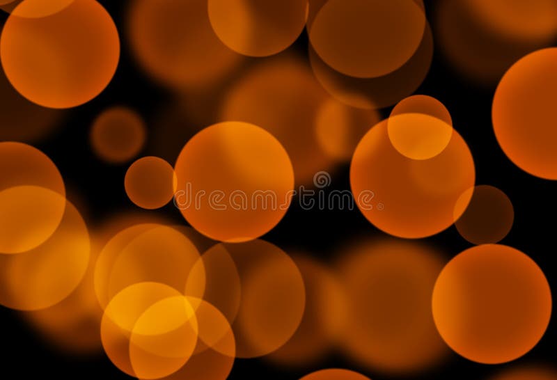 Dark Orange Circles on Black Background Stock Illustration ...