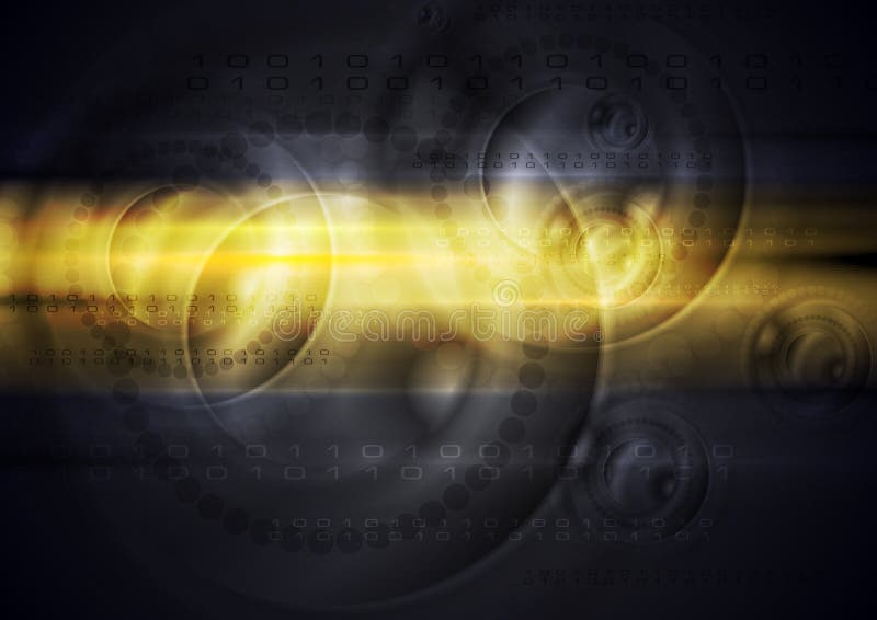 Glowing tech design stock vector. Illustration of card - 7006691