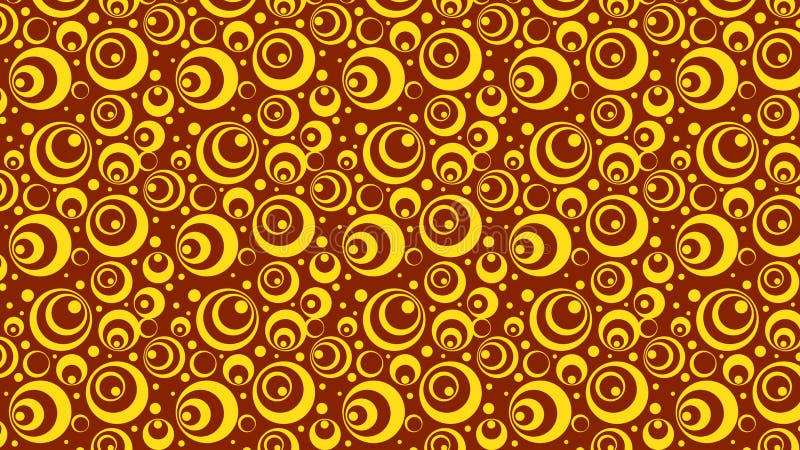Dark Orange Seamless Geometric Circle Pattern Background Vector Stock ...
