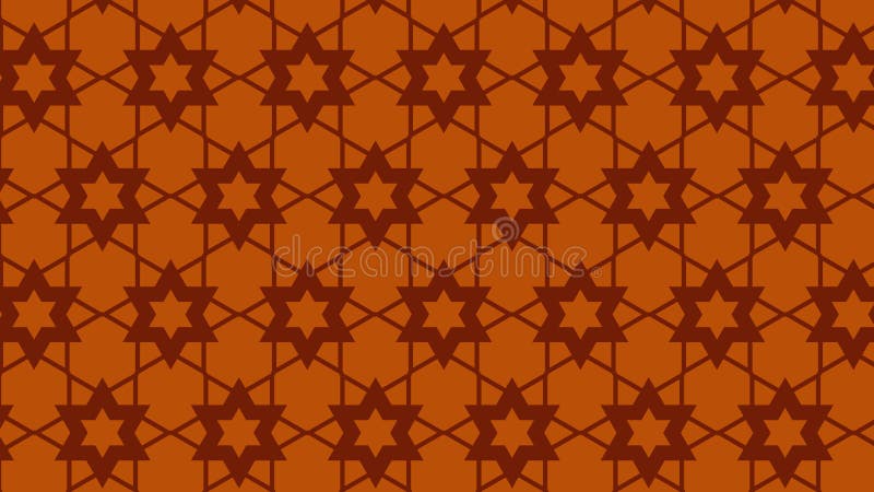 Dark Orange Seamless Star Background Pattern Vector Illustration Stock ...
