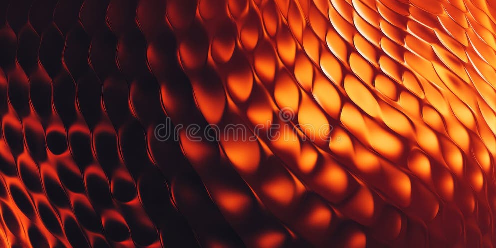 Dark Orange Spherical Carbon Textures Featuring Rich, Glossy Patterns ...
